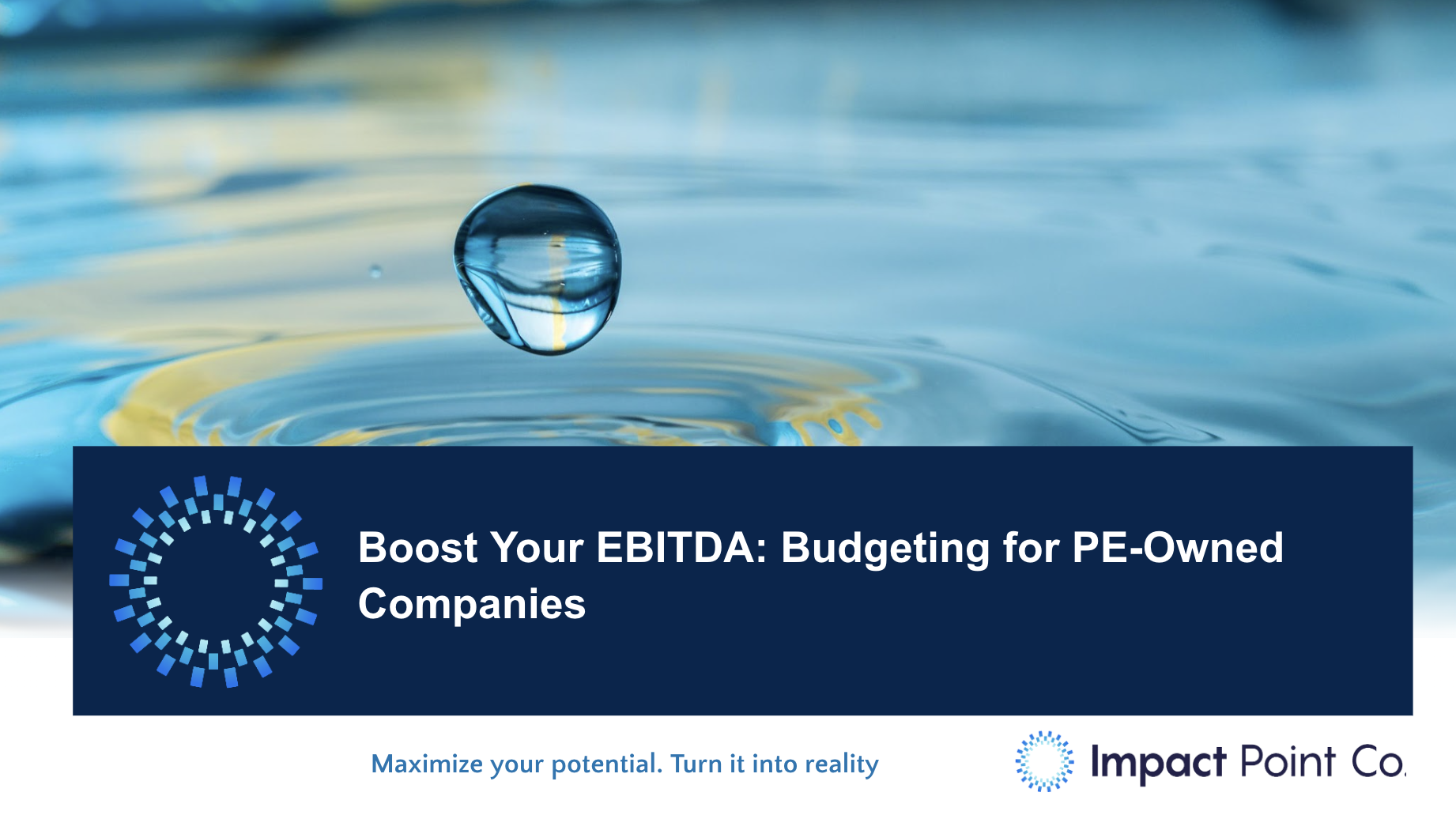 Watch: Boost Your EBITDA: Budgeting for PE-Owned Companies - Impact ...